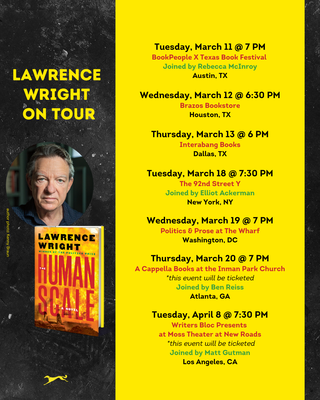 ‘The Human Scale’ is out today, see Lawrence Wright live on tour. | Lawrence Wright